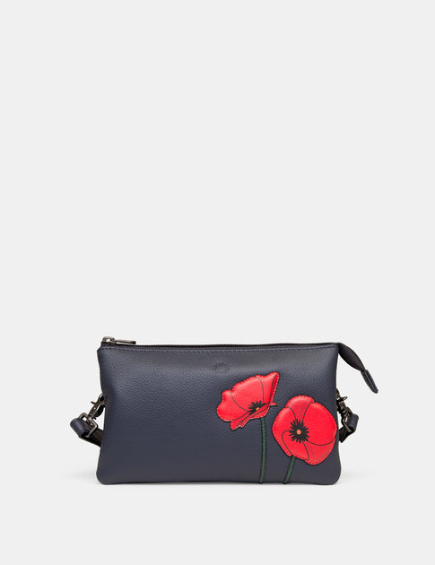 Poppy Flower Ladies Leather Handbags, Purses, and Accessories by Yoshi ...