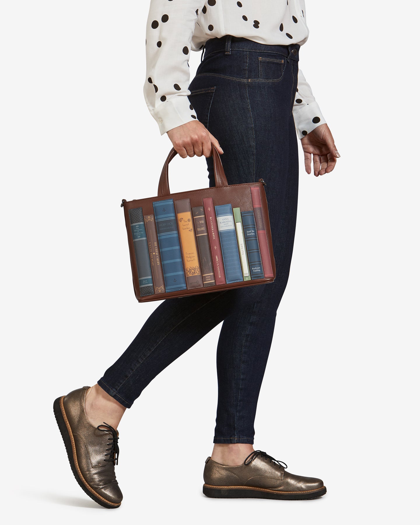 Bookworm Library Books Leather Bags & Handbags by Yoshi