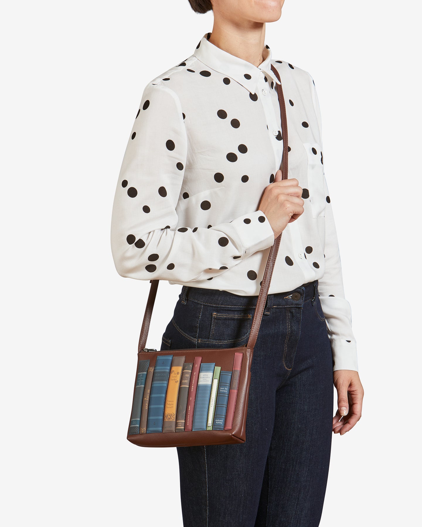 Bookworm Library Books Leather Bags & Handbags by Yoshi