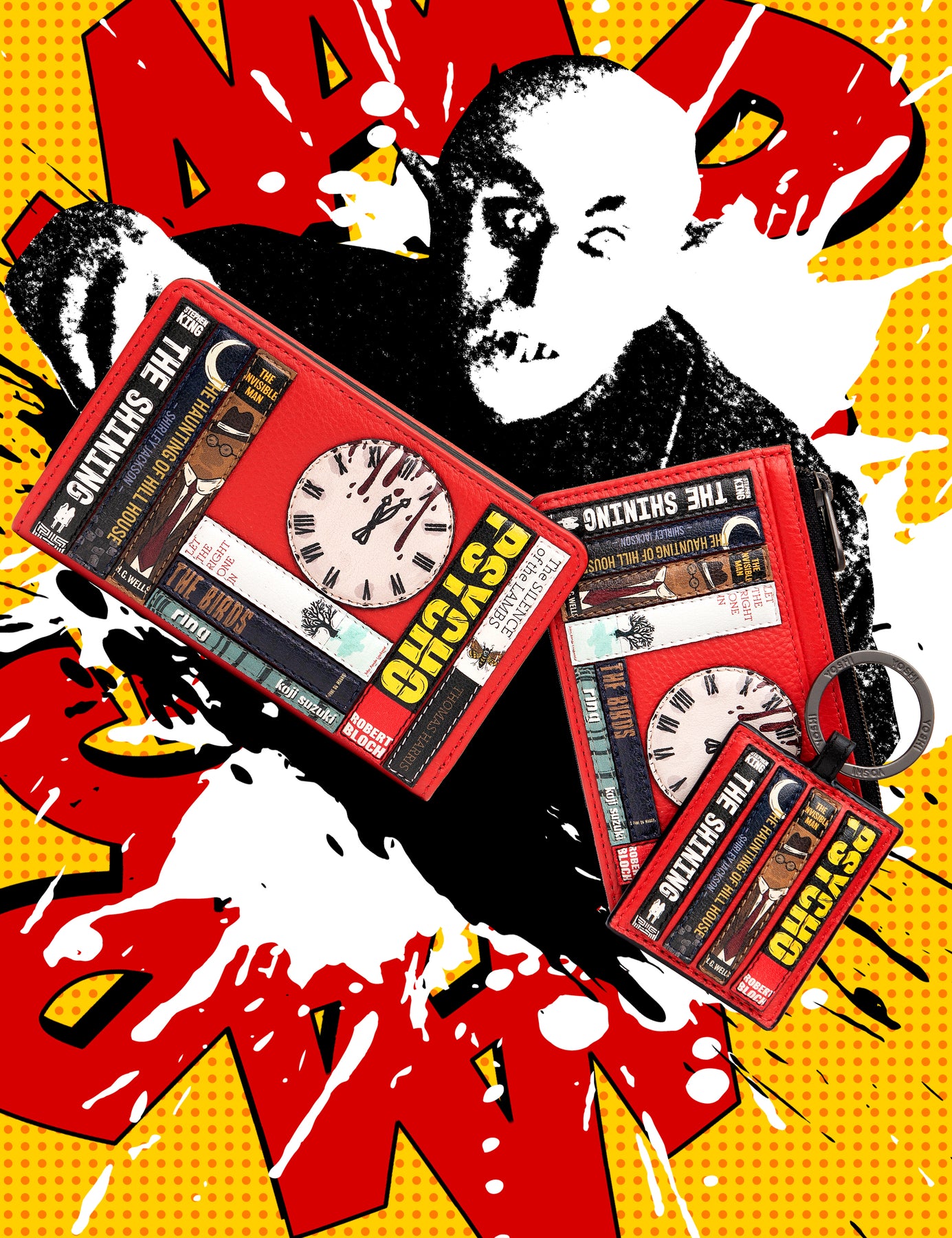 Horror Bookworm Leather Bags, Purses, Handbags, Wallets by Yoshi Goods