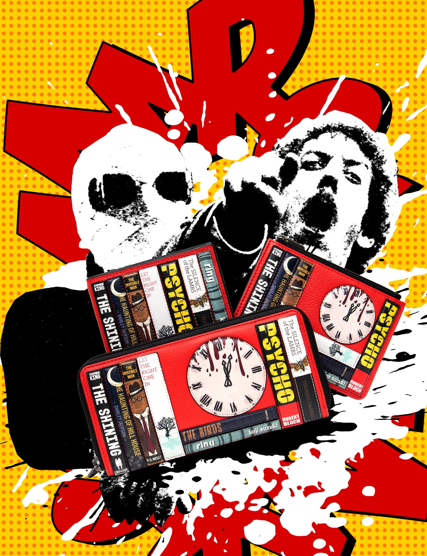 Horror Bookworm Leather Bags, Purses, Handbags, Wallets by Yoshi Goods