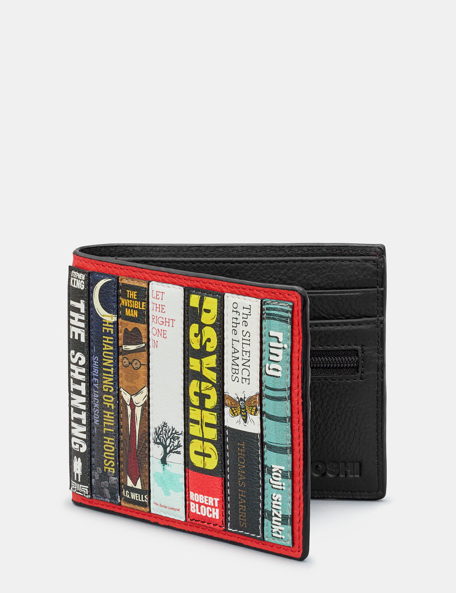 Horror Bookworm Two Fold Men's Leather Wallet By Yoshi