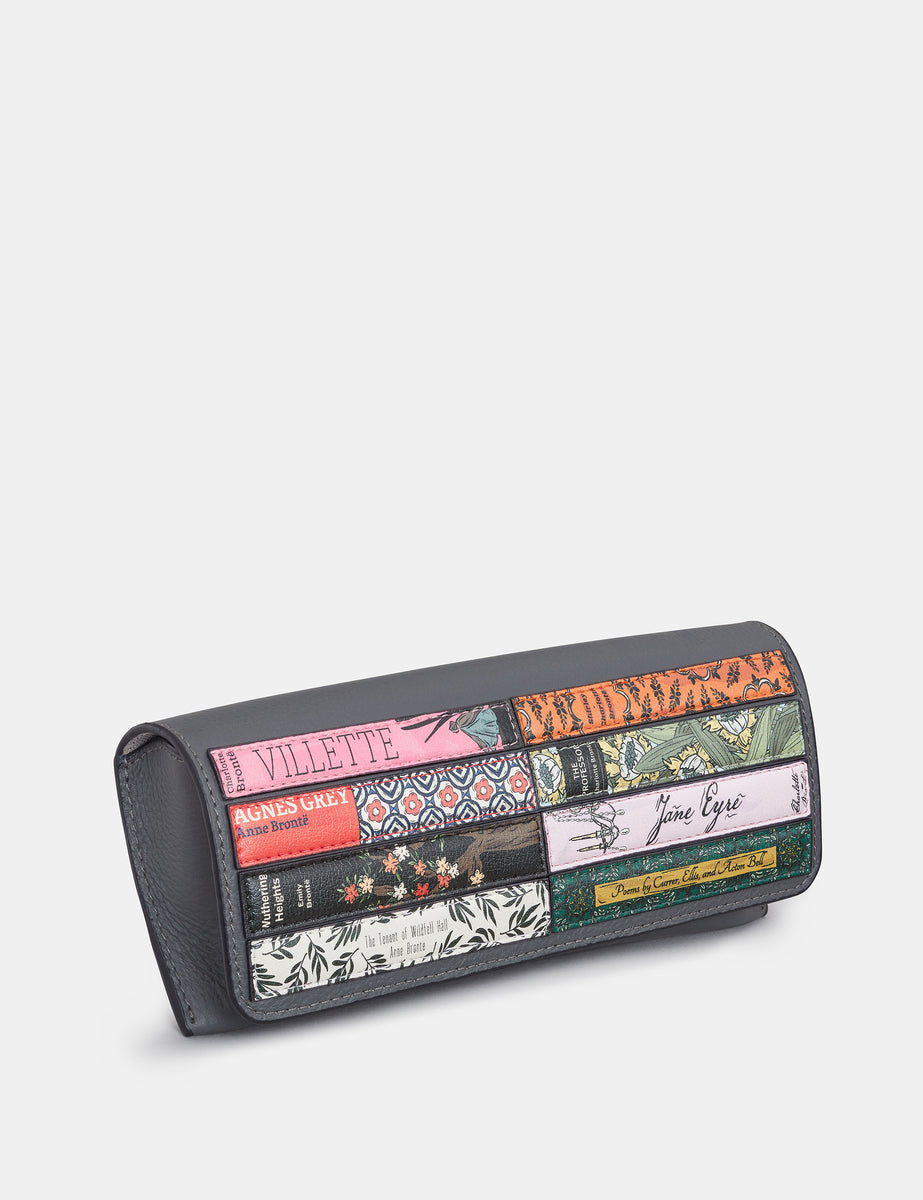 Brontë Bookworm Grey Leather Glasses Case | Sunglasses Case | Yoshi